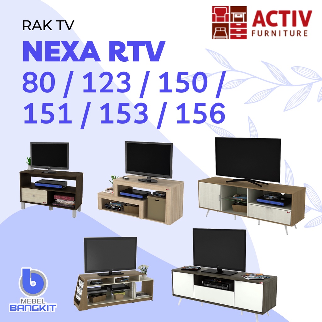 Jual Meja Rak TV Nexa RTV 80 123 150 151 153 156 ACTIV (minimalis, modern) | Shopee Indonesia