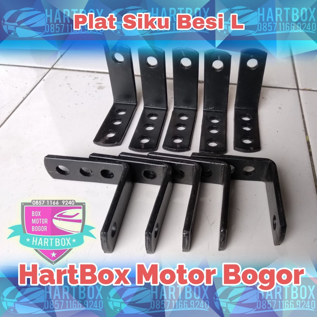 Jual plat besi siku L dudukan tambahan Bracket box motor fitting ...