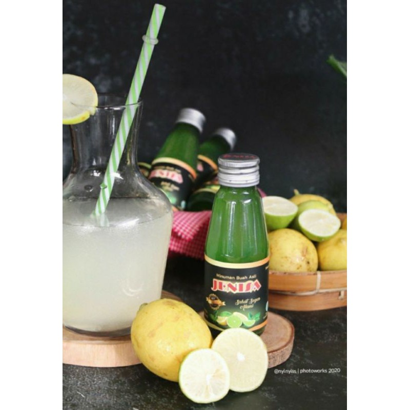 Jual JENISA botol siap minum (Sari Jeruk Lemon Asli) | Shopee Indonesia