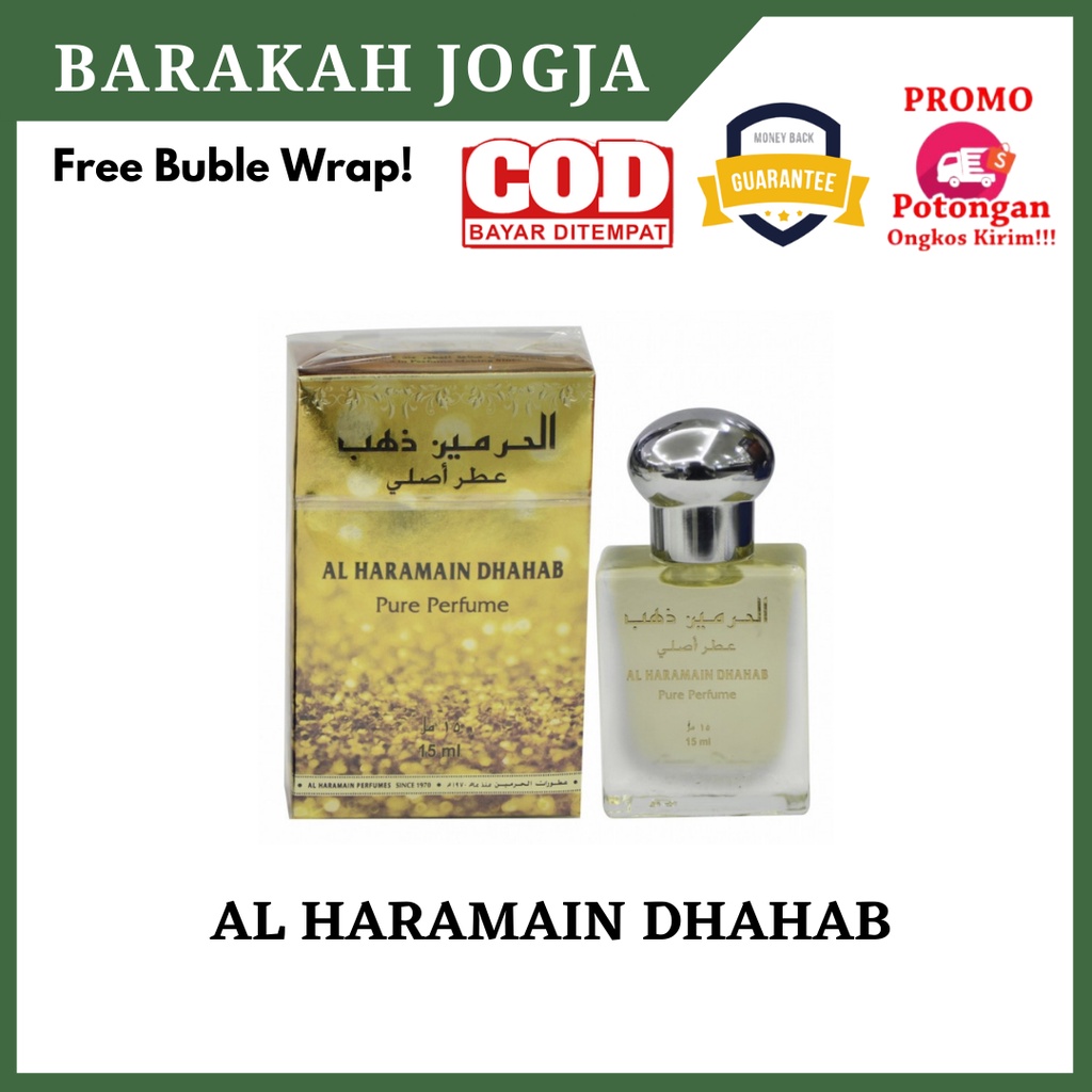 Jual Parfum Al Haramain Dhahab 15ml Non Alcohol | Parfum Arab original ...
