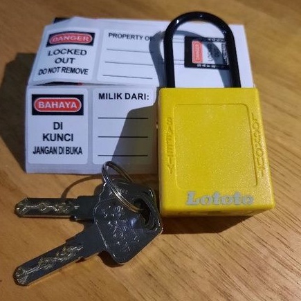 Jual LOTOTO LS32 Kuning, Gembok Safety Loto Padlock Safety Lockout ...