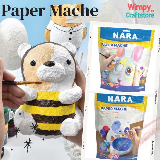 Jual Produk Anak Nara Paper Mache Air Dry Clay Bubur Kertas Paper Clay ...