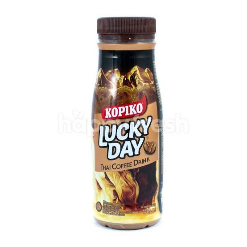 Jual KOPIKO Lucky Day - Thai Coffee Drink 180ml Botol - kopi susu siap ...