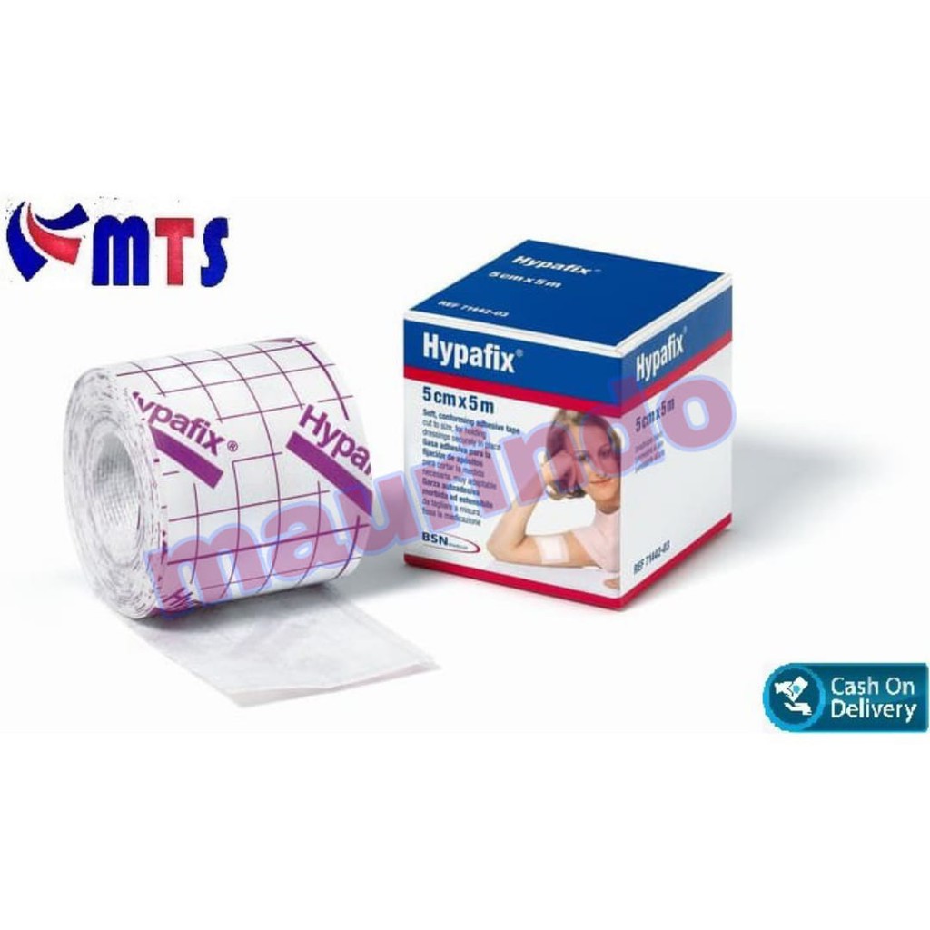 Jual COD - Hypafix 5 cm x 5 m Adhesive Tape Plester 5cm x 1m Flexible untuk Luka | Shopee Indonesia