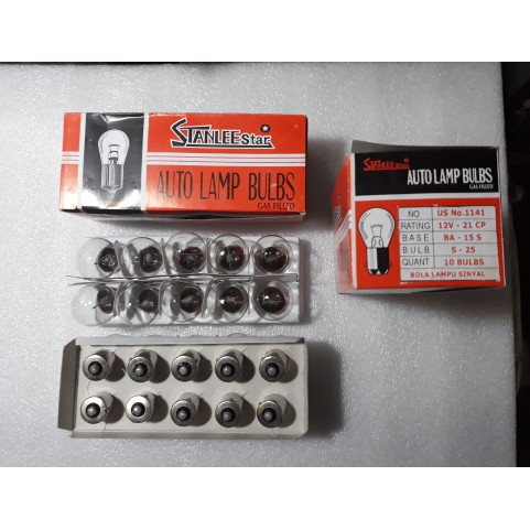 Jual Dop / Bohlam Lampu sen mundur mobil 1141 12v 21CP kaki 1 Stanlee Star | Shopee Indonesia