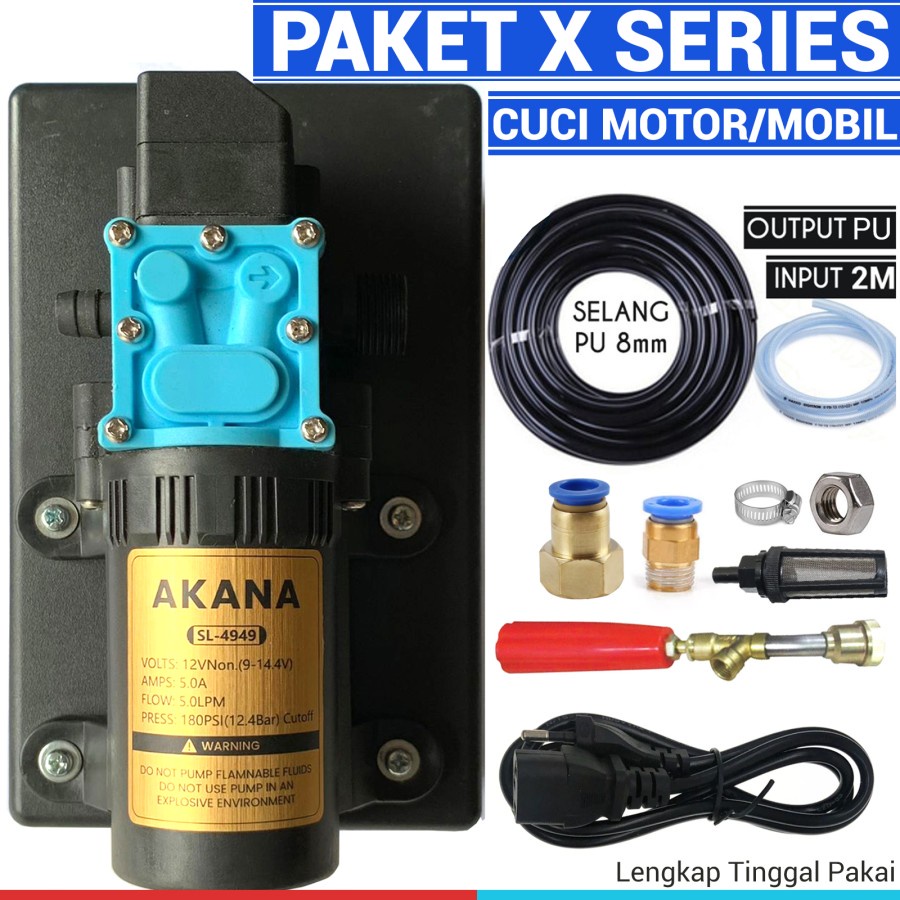 Jual Paket Pompa Box X6 Untuk Cuci Motor/Mobil - Otomatis Bertekanan ...
