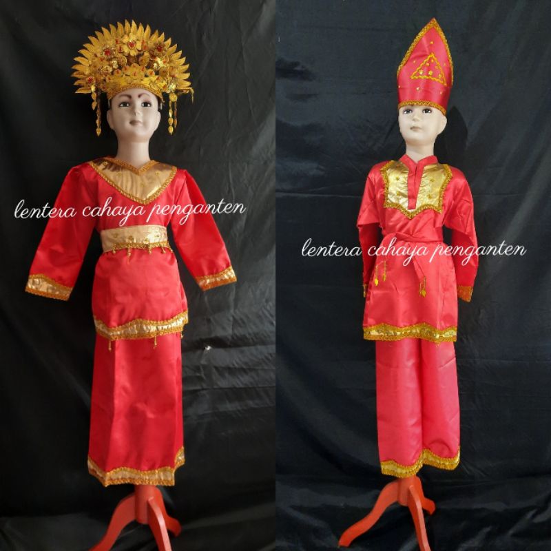 Jual Baju karnaval lengkap warna merah | Shopee Indonesia