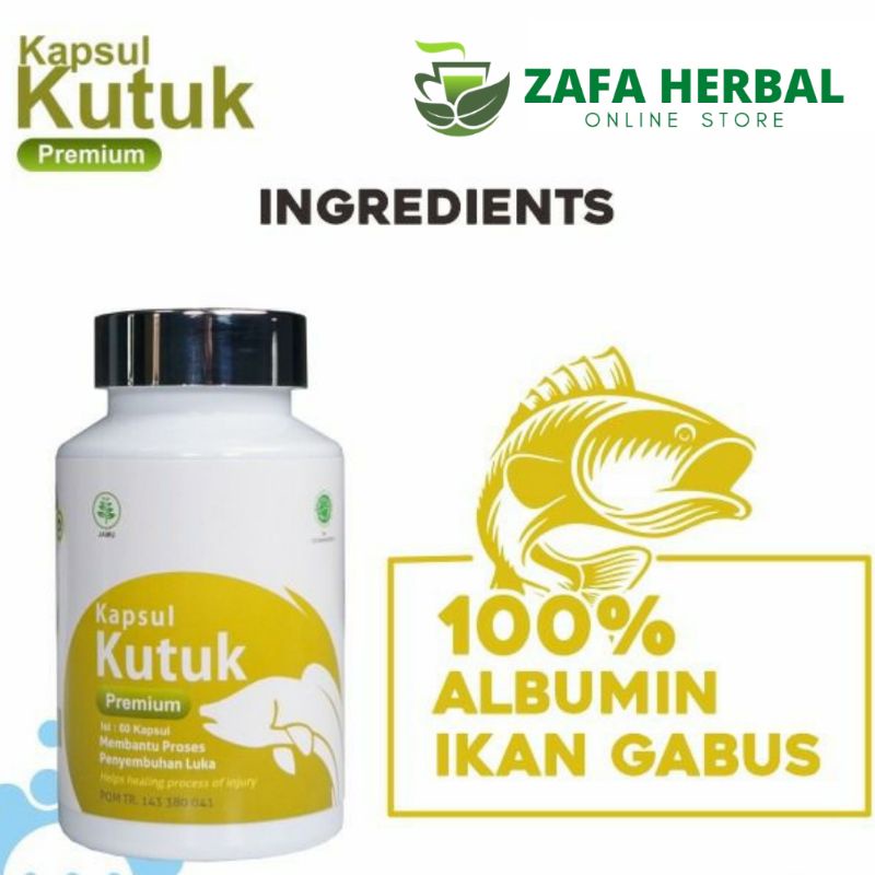 Jual KAPSUL KUTUK PREMIUM Ekstrak Albumin Ikan Gabus 100% original - PASCA OPERASI - 5x Bekas ...