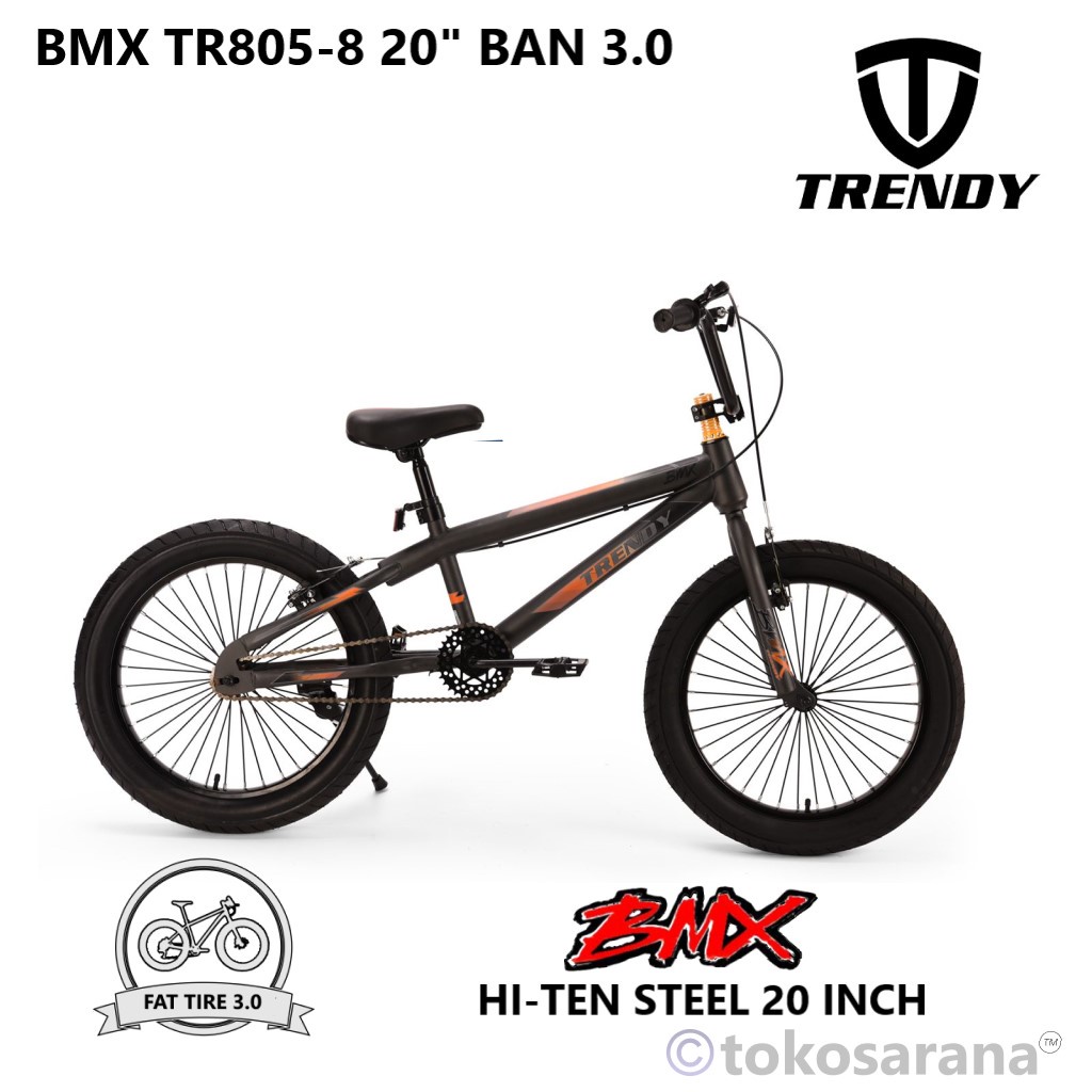 Jual Sepeda BMX Trendy TR805-8 Fat Tire 20 Inch x 3.0 Inci Hi-Ten Steel ...