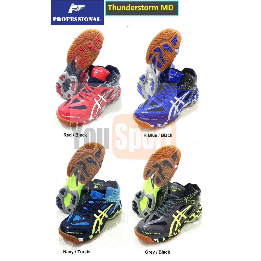 Jual Professional Thunderstorm MD Sepatu Voli / Volly Profesional ...