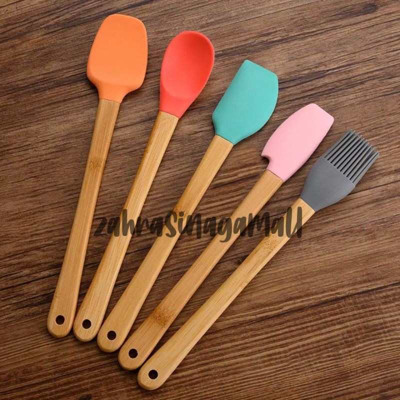 Jual Spatula Kecil Set/satuan silikon Warna Pastel Tahan Panas | Shopee ...
