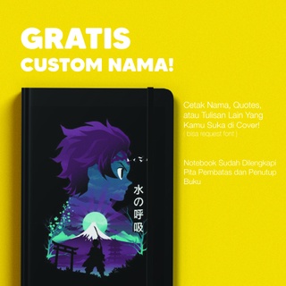 Jual Notebook Cover Anime Demon Slayer Keren Buku Tulis Diary Kimetsu ...