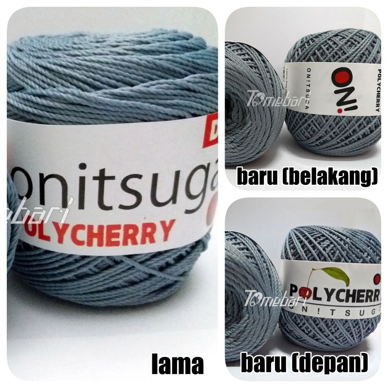 BENANG RAJUT POLYESTER POLYCHERRY ABU - ABU MUDA (TBP- 110 ) | Shopee ...