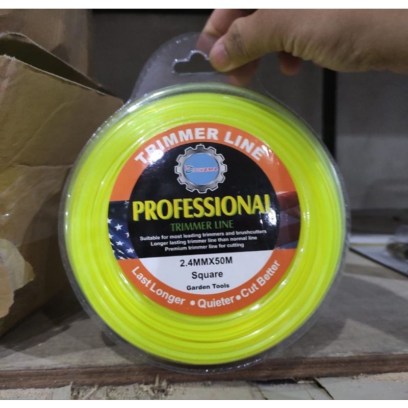 Jual Tali Senar Potong Rumput 2.4mm x 50mtr - Professional | Shopee ...