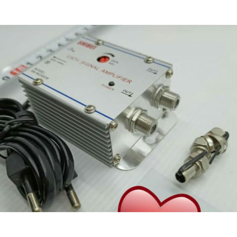 Jual Splitter BOOSTER Antena TV 2 Way/2 Cabang Output CATV Sugnal Tv ...