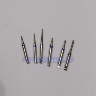 Dental diamond bur low speed / bur preparasi intan / mata bor / round flame fissure tapper ...