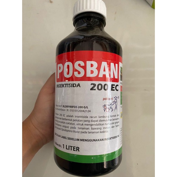 Jual INSEKTISIDA POSBAN 200EC 1L pak tani seperti dursban | Shopee ...