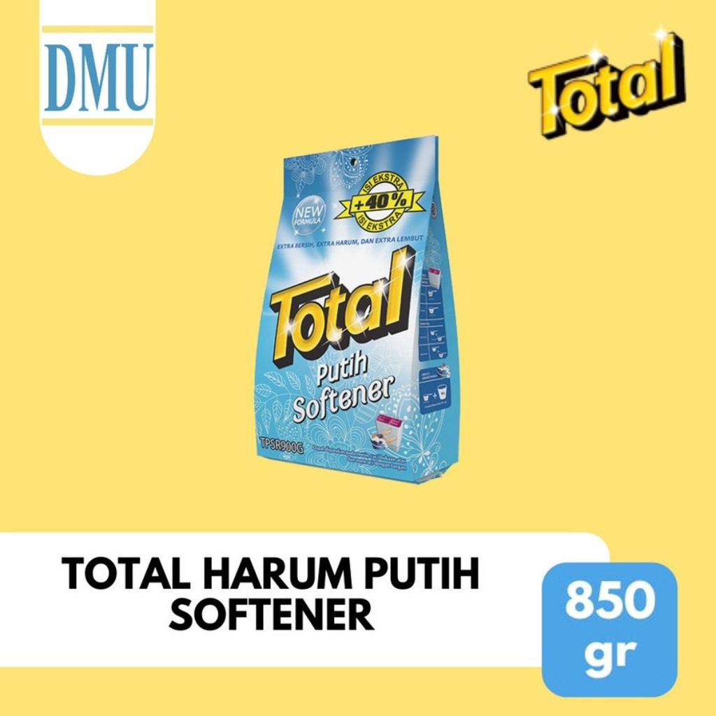 Jual Sabun Detergent Bubuk Total Putih Softener 850 gr | Shopee Indonesia