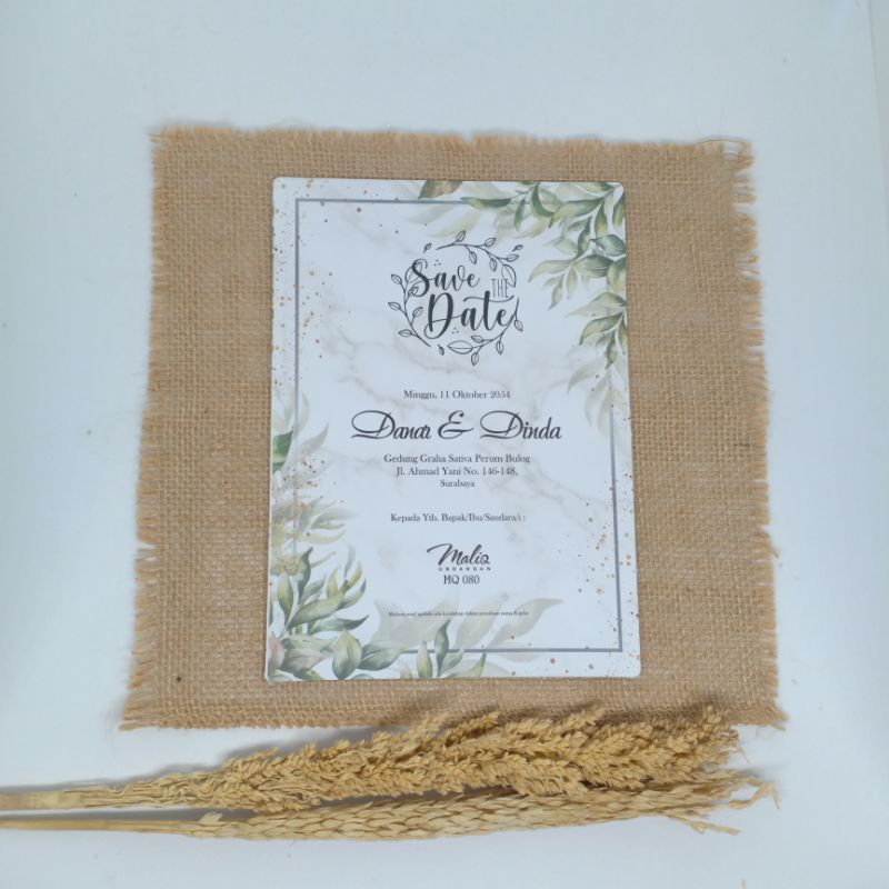 Jual Undangan Pernikahan Rustik Murah Kekinian Unik [Kode: MQ ,080 ...