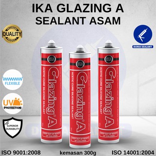 Jual IKA Glazing A Silicone Sealant Lem Kaca | Shopee Indonesia