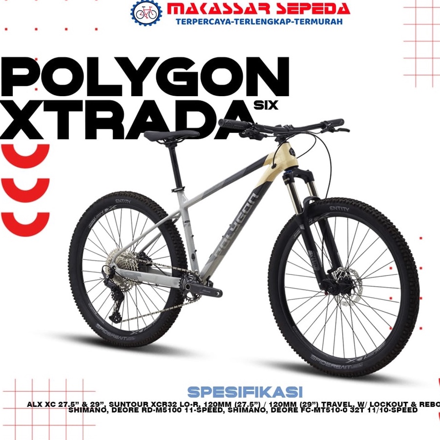 Jual SEPEDA GUNUNG MTB POLYGON XTRADA 6 ALLOY 1X11 SPEED HYDRAULIC DISCBRKE | Shopee Indonesia