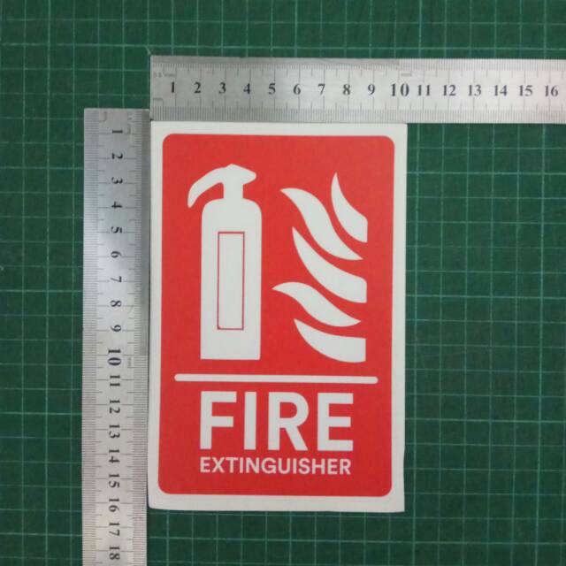 Jual Stiker FIRE EXTINGUISHER gambar alat pemadam Indonesia|Shopee ...