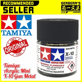 Jual Tamiya Acrylic Mini X10 X-10 Gun Metal Cat Gundam Kit Kuas ...