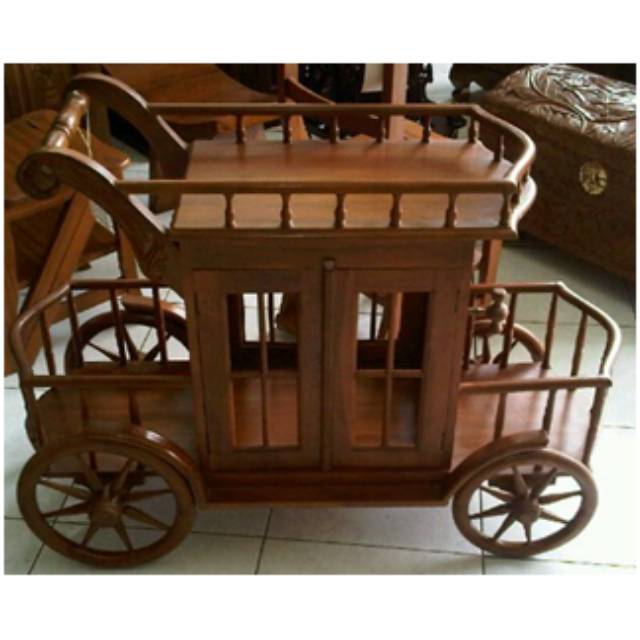Meja troli dorong kayu jati | Shopee Indonesia Meja troli dorong kayu jati | Shopee Indonesia