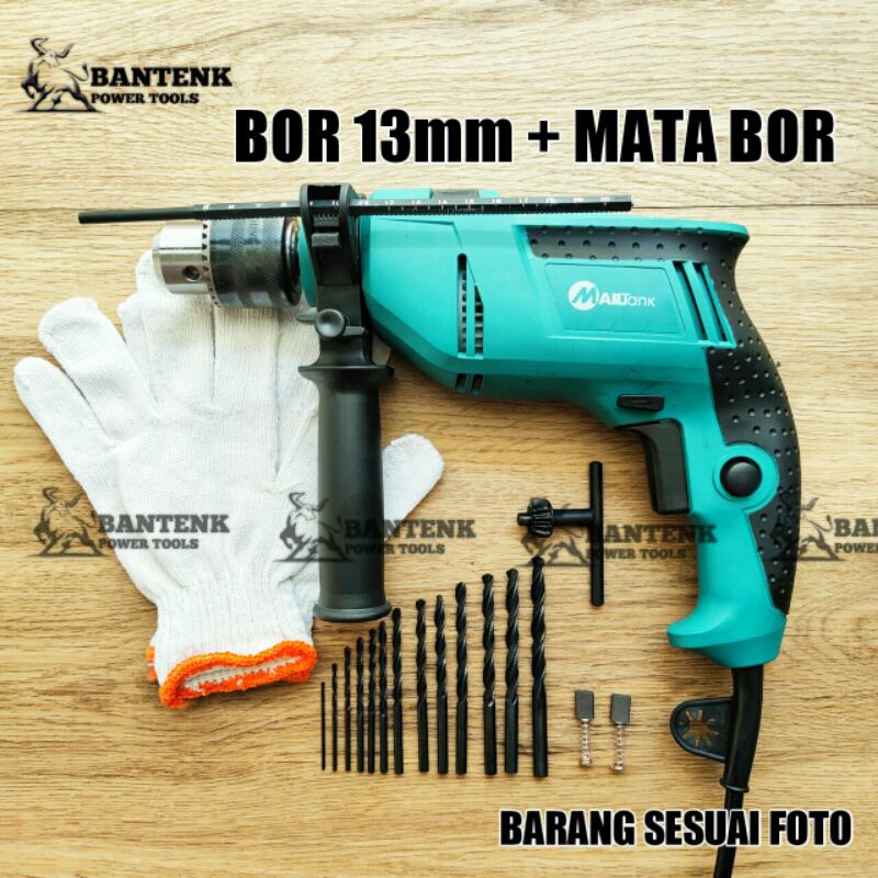 Jual MESIN BOR LISTRIK 13MM + MATA BOR. MAILTANK SH09. IMPACT DRILL ...