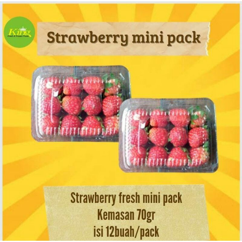 Jual Strawberry, Strawberry mini pck,strawberi segar,stoberi kemasan 70 ...