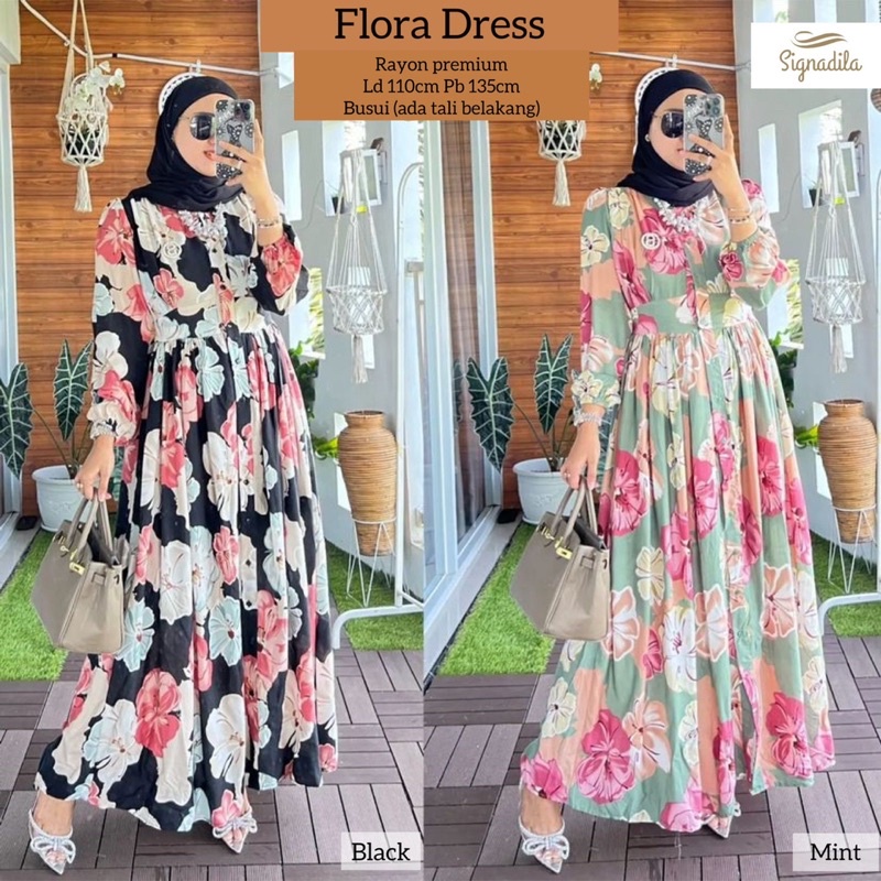 Jual Flora Dress Dres Maxy Maxi ORI ORIGINAL SIGNADILA | Shopee Indonesia