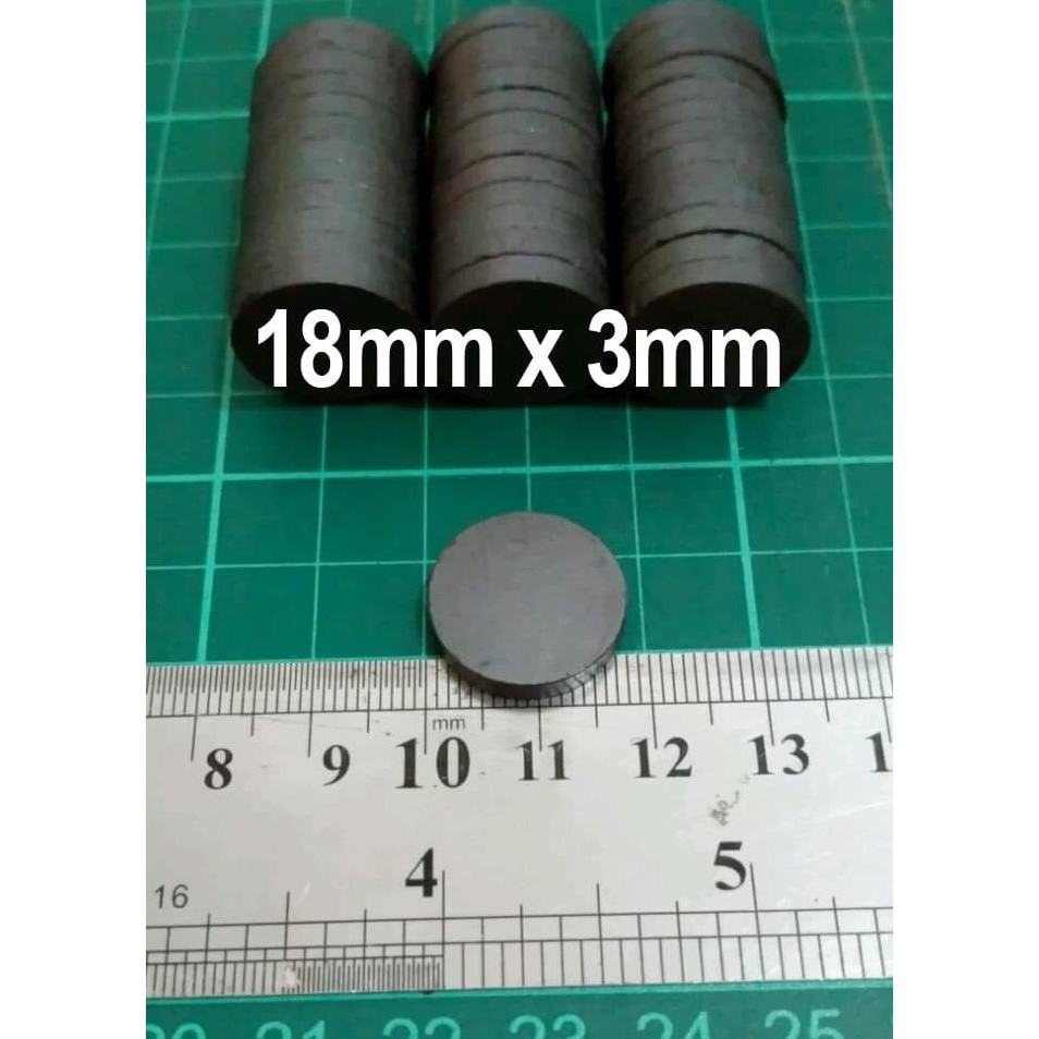 Jual Magnet Hitam Tempelan Kulkas 18mm | 1,8cm | Shopee Indonesia