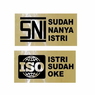 Jual stiker SNI ISO sticker sepeda cutting sudah nanya istri | Shopee ...