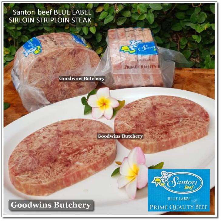 Jual 200g 1pc BLUE LABEL SANTORI MELTIQUE BEEF STEAK +/- 3/4" Sirloin ...
