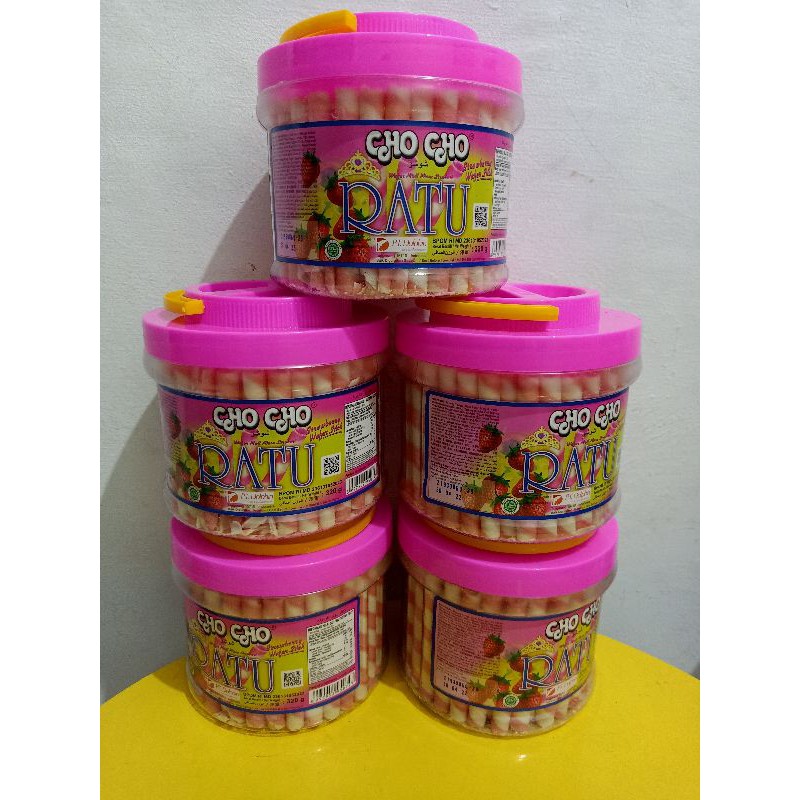 Jual Astor Chocho ratu rasa strawberry 320gr per toples Indonesia ...