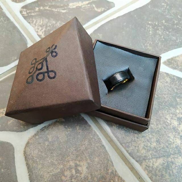 Jual Nine Worlds Ring Cincin Tungseng Ceramic 18k Carbon lume second ...
