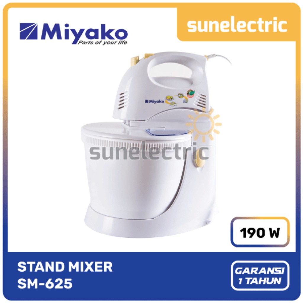 Jual Miyako SM-625 Stand Mixer / Mixer Berdiri SM 625 / SM625 190 Watt ...