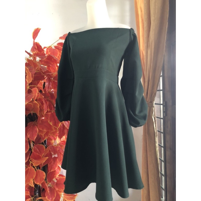 Jual Dress bagus hijau tua | Shopee Indonesia