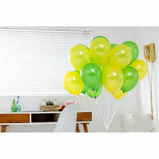 Jual Balon Latex Metalik Mix 30 pcs (hijau muda, kuning) Indonesia ...
