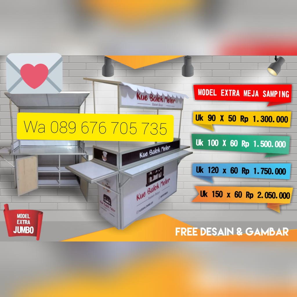 Jual GEROBAK LIPAT 120 X 60, MEJA LIPAT, BOOTH PORTABLE, GEROBAK ... Jual GEROBAK LIPAT 120 X 60, MEJA LIPAT, BOOTH PORTABLE, GEROBAK ...
