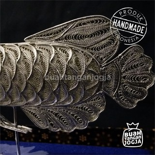 Jual Miniatur Arwana Lapis Perak - Kerajinan Khas Kotagede Jogja ...