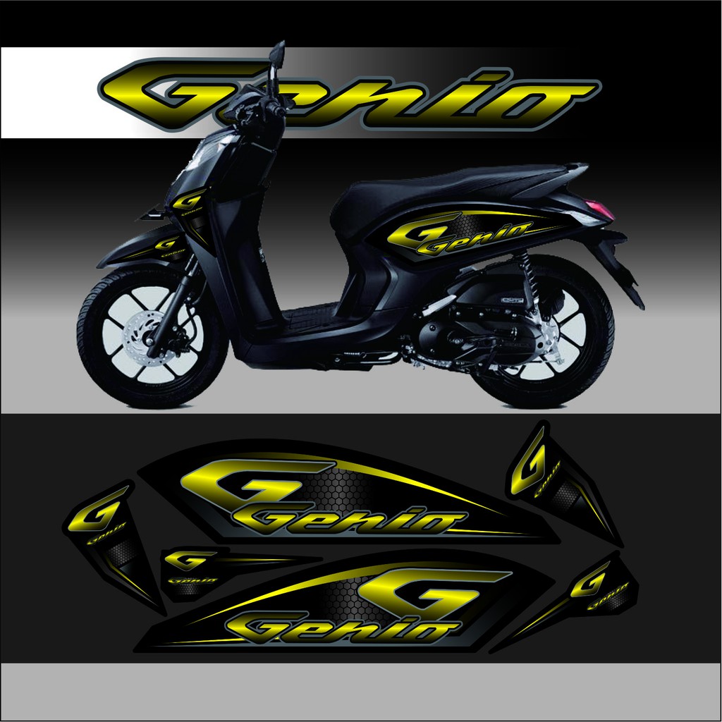 Jual STICKER VARIASI MOTOR HONDA GENIO STRIPING | Shopee Indonesia
