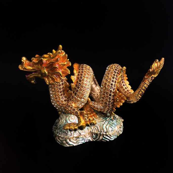 Jual Fengshui Patung Naga Metal Permata Symbol Sukses Kemakmuran ...