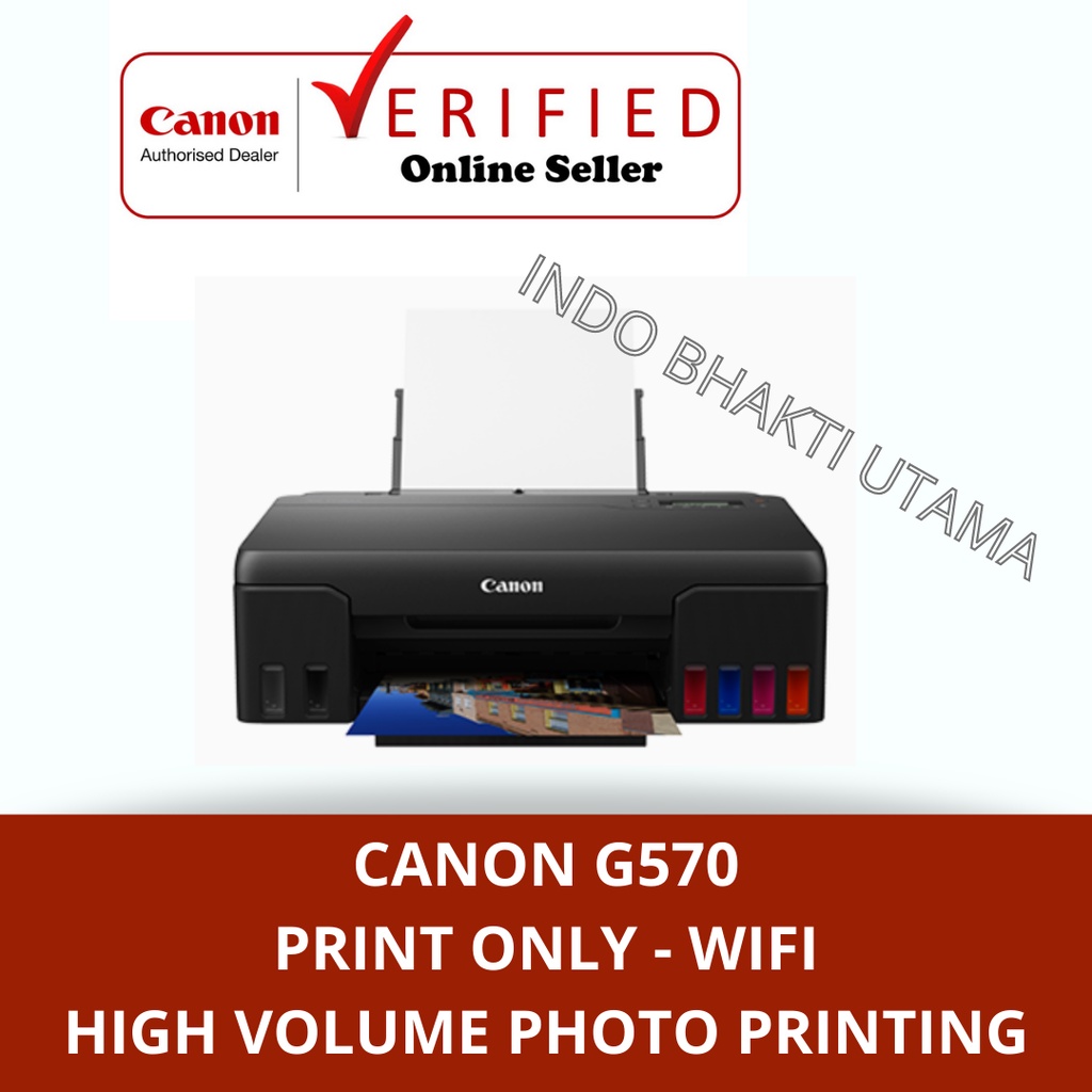 Jual CANON PIXMA G570 HIGH VOLUME PHOTO PRINTING PRINT ONLY | Shopee ...