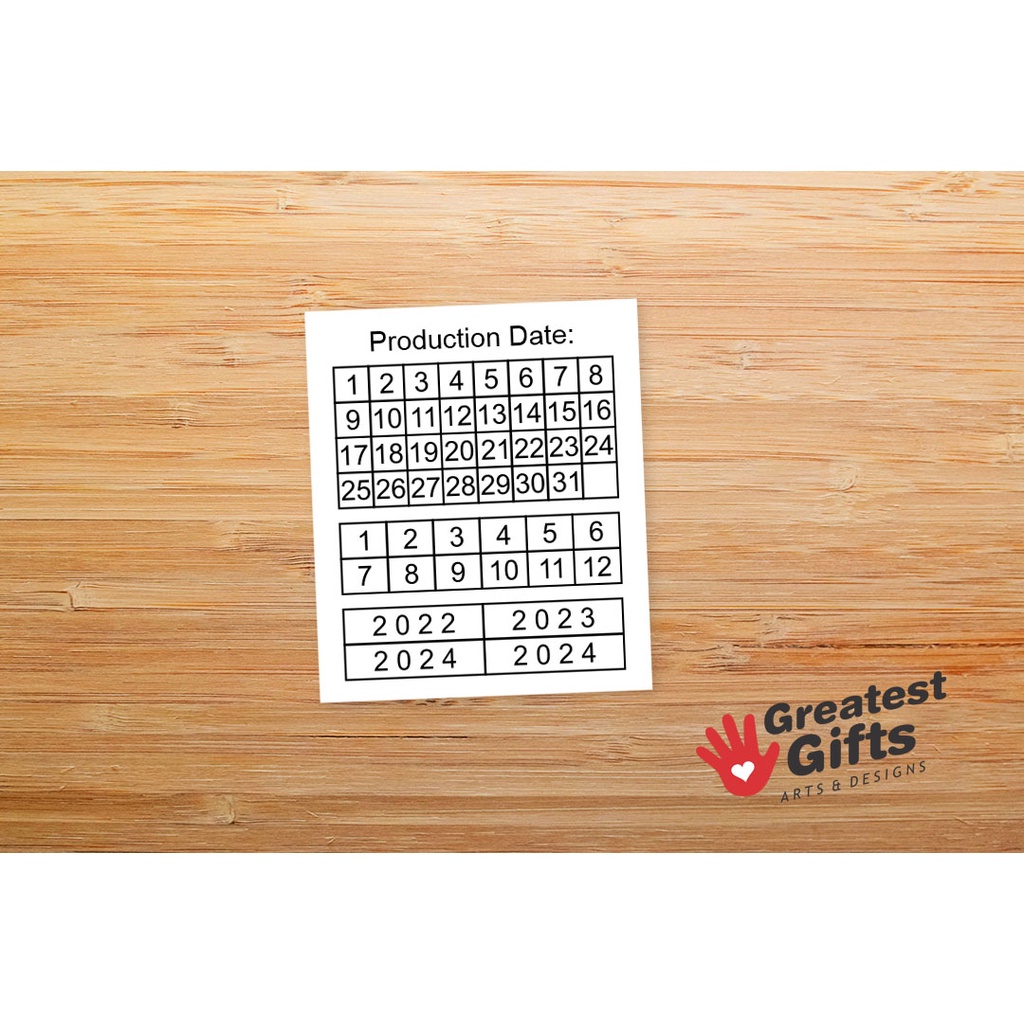 Jual Stiker label tanggal produksi production date sticker | Shopee ...