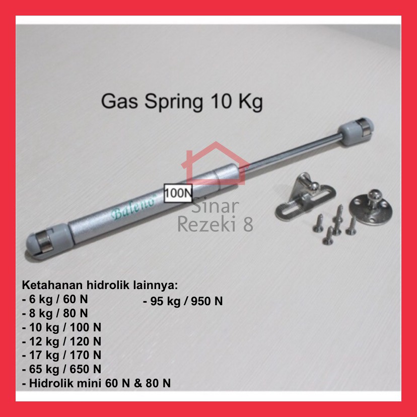 Jual Hidrolik BALENO Gas Spring Pegas Penutup Pintu Rumah Otomatis Jok ...