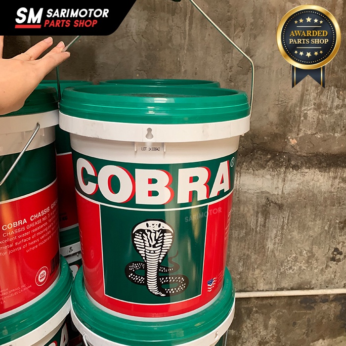 Jual COBRA - GEMUK STEMPET PELUMAS - CHASSIS GREASE NO.3 HIJAU - 15KG ...