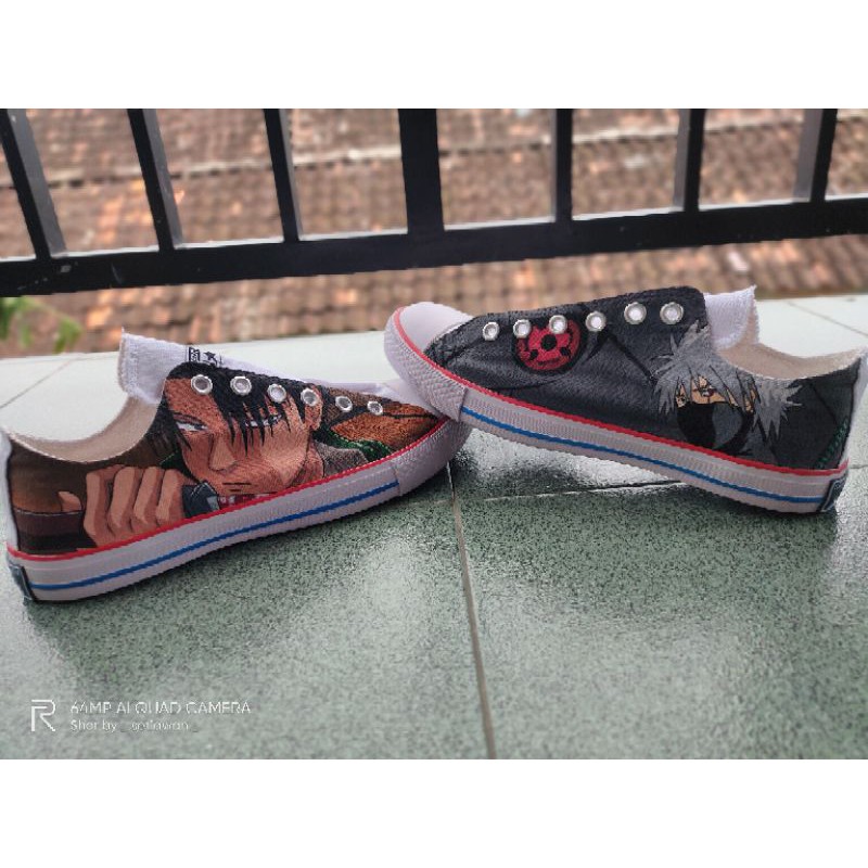 Jual Custom sepatu Levi & Kakashi | Shopee Indonesia