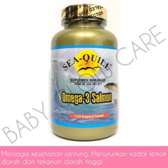 SEAQUILL OMEGA 3 SALMON ISI 120 KAPSUL SEA-QUILL | Shopee Indonesia