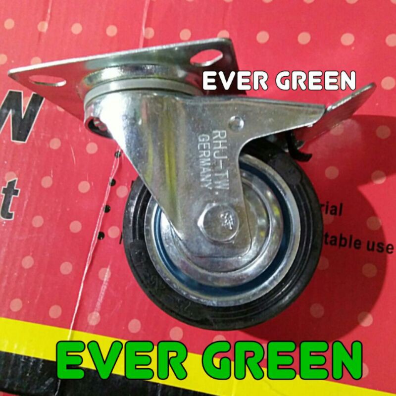 Jual RODA CASTER 3 inchi HIDUP MAIN pakai REM - Ban Roda for Troli Lemari Etalase Meja Gerobak ...